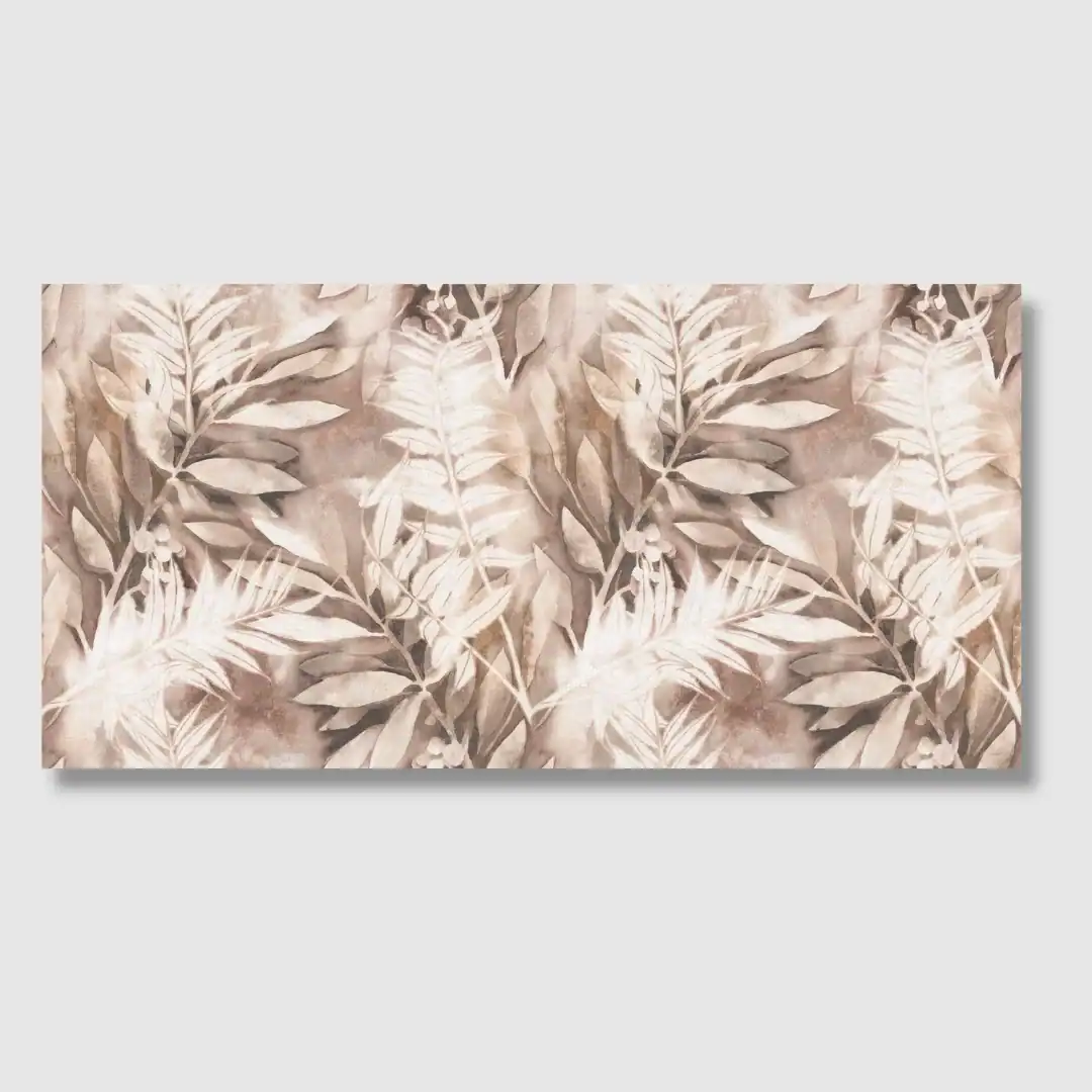 Fern Decor 60x120 | Taupe Patterned Ceramic Tile for Walls