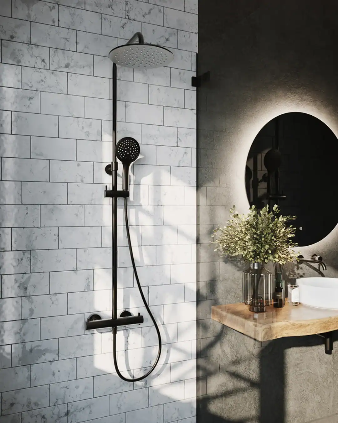 Armera - Rio Exposed Round Shower Kit | St Albans Bathrooms